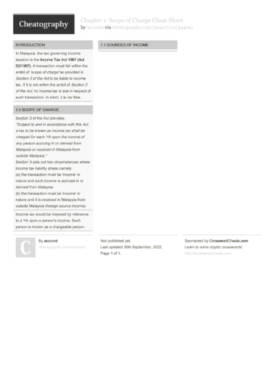 71 Accounting Cheat Sheets - Cheatography.com: Cheat Sheets For Every ...