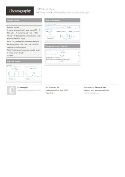 3085 Education Cheat Sheets - Cheatography.com: Cheat Sheets For Every ...