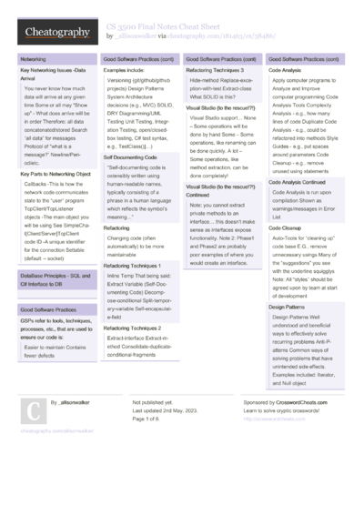33 Dotnet Cheat Sheets Cheat Sheets For Every Occasion