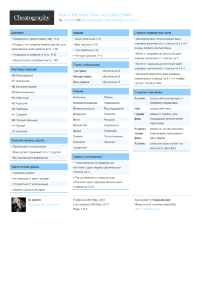 Cheat Sheets from May, 2017 - Cheatography.com: Cheat Sheets For Every ...