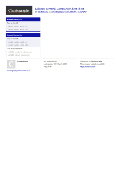 1342 Software Cheat Sheets - Cheatography.com: Cheat Sheets For Every ...