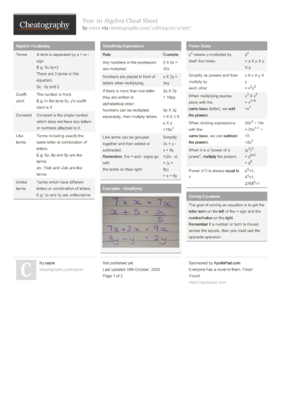 ABAP Cheat Sheet by debo - Download free from Cheatography - Cheatography.com: Cheat Sheets For ...
