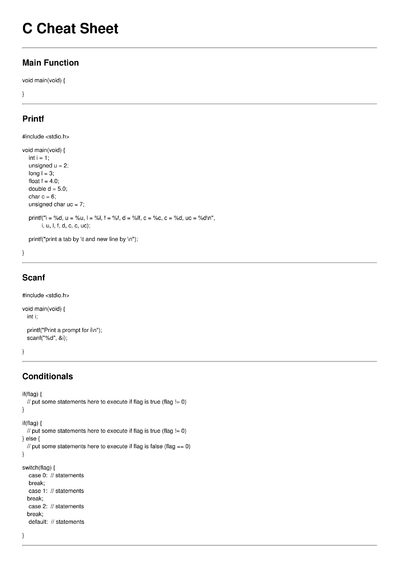 External Cheat Sheets by Jill Crisman - Cheatography.com: Cheat Sheets ...