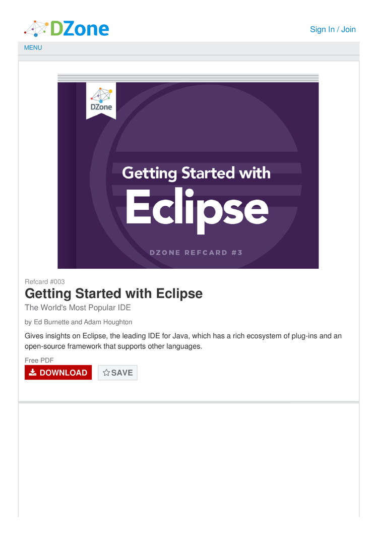 Eclipse Shortcuts Cheat Sheet