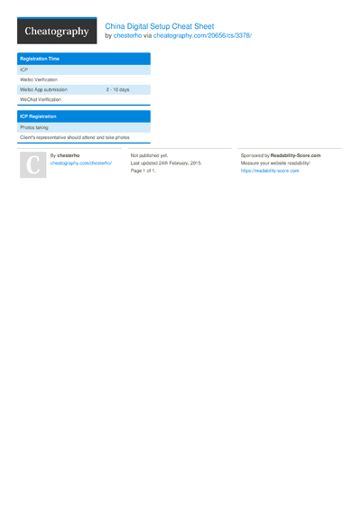 13 Digital Cheat Sheets - Cheatography.com: Cheat Sheets For Every Occasion