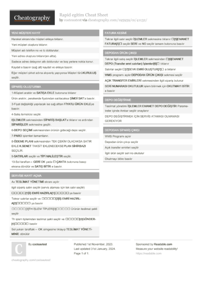 47 Os Cheat Sheets - Cheatography.com: Cheat Sheets For Every Occasion