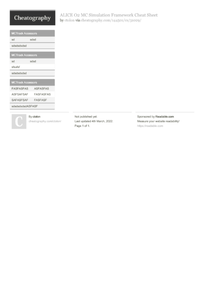 2004 Programming Cheat Sheets - Cheatography.com: Cheat Sheets For ...