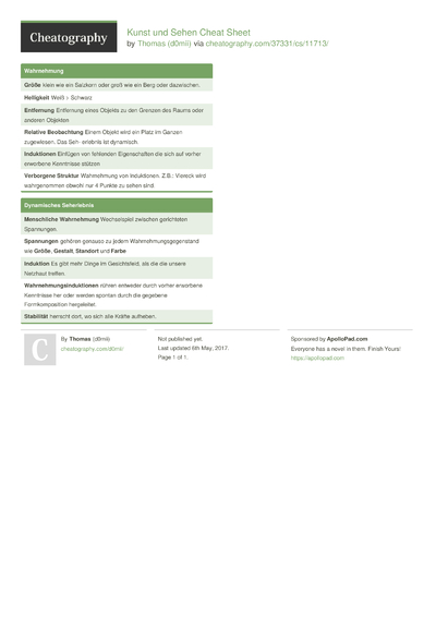 23 Theory Cheat Sheets - Cheatography.com: Cheat Sheets For Every Occasion