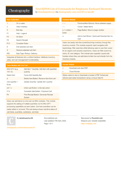 21 Screen Cheat Sheets - Cheatography.com: Cheat Sheets For Every Occasion
