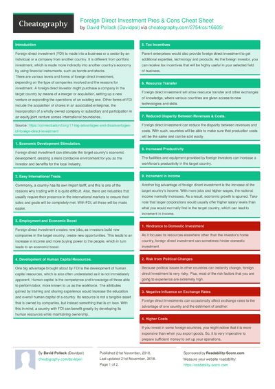 Pros & Cons of Mandatory Military Service Cheat Sheet by Davidpol ...