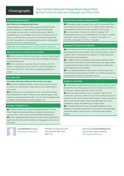 NIST Framework Five Core Tenets Cheat Sheet by Davidpol - Download free ...