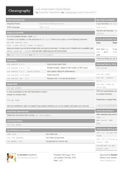 41 Rails Cheat Sheets Cheat Sheets For Every Occasion