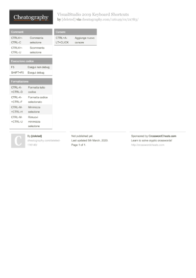 29 Visual Cheat Sheets - Cheatography.com: Cheat Sheets For Every Occasion