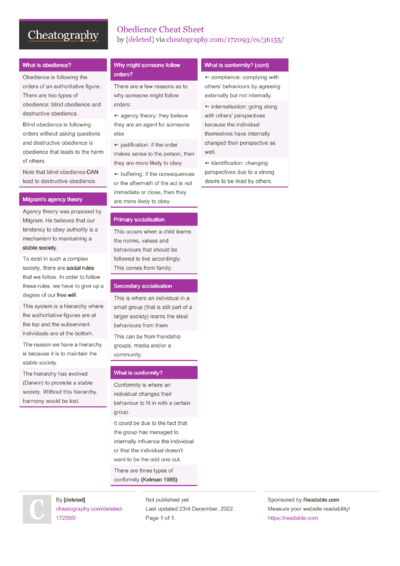 2607 Education Cheat Sheets - Cheatography.com: Cheat Sheets For Every ...