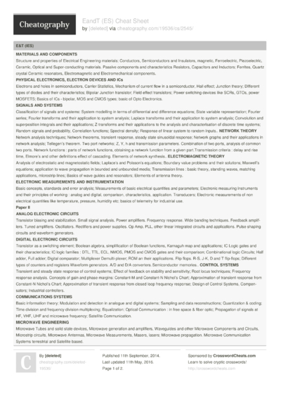 Cheat Sheets Matching "algebra" - Cheatography.com: Cheat Sheets For ...