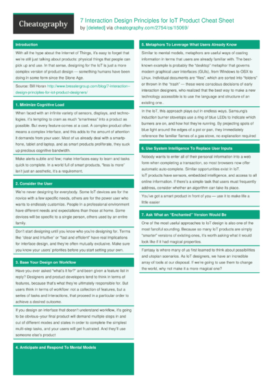 98 Designs Cheat Sheets - Cheatography.com: Cheat Sheets For Every Occasion