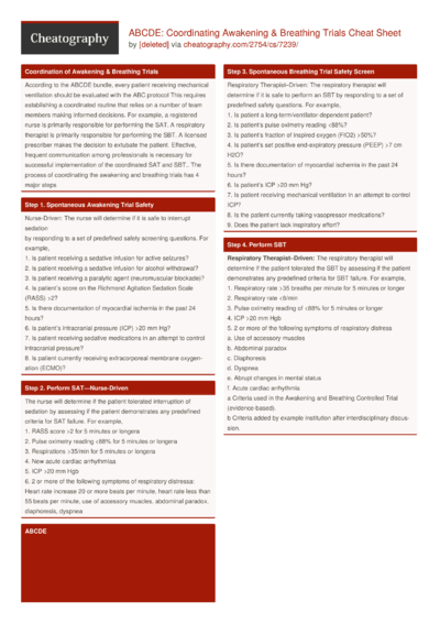 20 Therapy Cheat Sheets - Cheatography.com: Cheat Sheets For Every Occasion