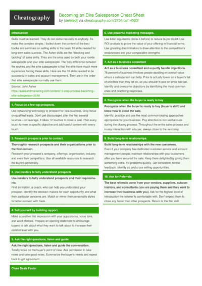 333 Business and Marketing Cheat Sheets - Cheatography.com: Cheat ...