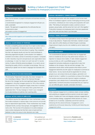 34 Cultural Cheat Sheets - Cheatography.com: Cheat Sheets For Every ...