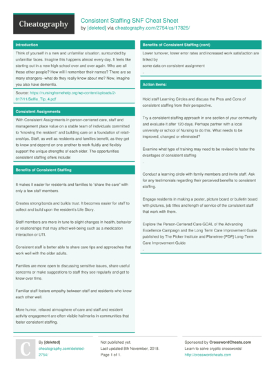 56 Snf Cheat Sheets - Cheatography.com: Cheat Sheets For Every Occasion