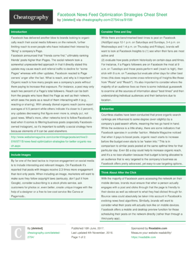 32 Organization Cheat Sheets - Cheatography.com: Cheat Sheets For Every ...