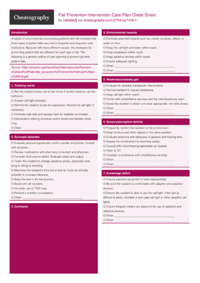 51 Care Cheat Sheets - Cheatography.com: Cheat Sheets For Every Occasion