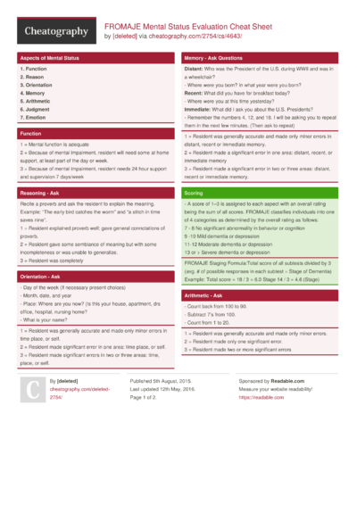 137 Nursing Cheat Sheets - Cheatography.com: Cheat Sheets For Every ...