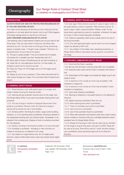 69 Safety Cheat Sheets - Cheatography.com: Cheat Sheets For Every Occasion