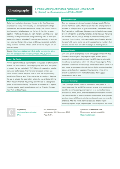 13 Idea Cheat Sheets - Cheatography.com: Cheat Sheets For Every Occasion