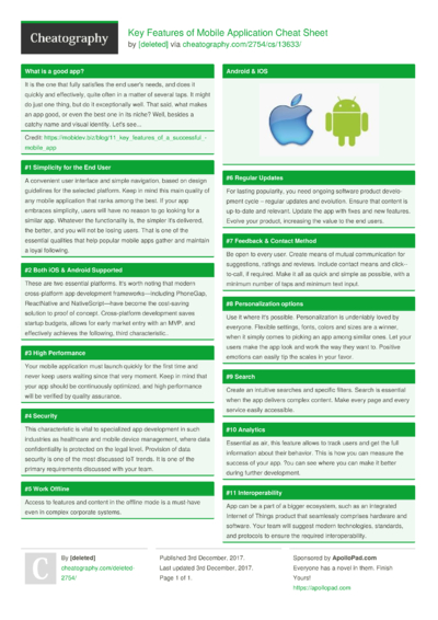 98 Design Cheat Sheets - Cheatography.com: Cheat Sheets For Every Occasion