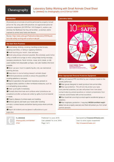 37 Work Cheat Sheets - Cheatography.com: Cheat Sheets For Every Occasion