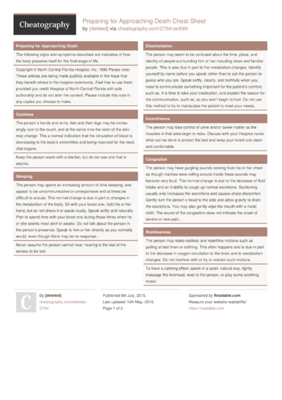 261 Medical Cheat Sheets - Cheatography.com: Cheat Sheets For Every ...