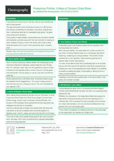 42 Product Cheat Sheets - Cheatography.com: Cheat Sheets For Every Occasion