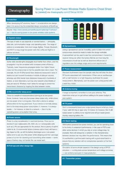 11 Electronic Cheat Sheets - Cheatography.com: Cheat Sheets For Every ...