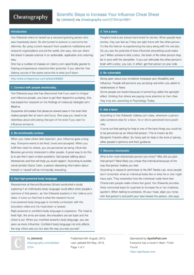 23 Method Cheat Sheets - Cheatography.com: Cheat Sheets For Every Occasion