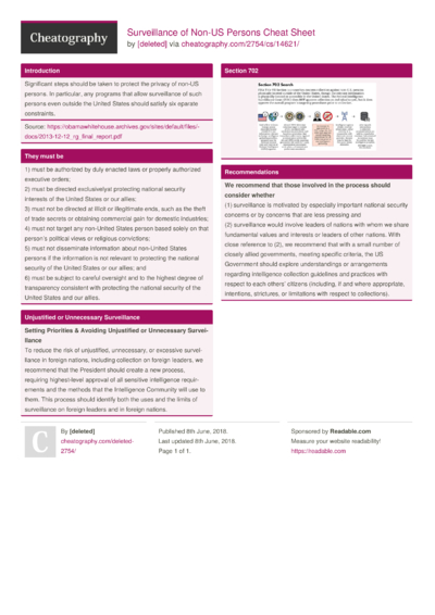 85 Security Cheat Sheets - Cheatography.com: Cheat Sheets For Every Occasion