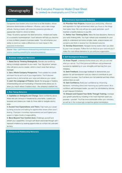 60 Models Cheat Sheets - Cheatography.com: Cheat Sheets For Every Occasion