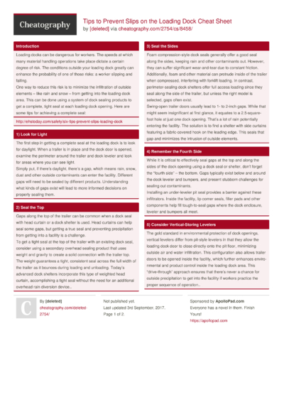 2 Load Cheat Sheets - Cheatography.com: Cheat Sheets For Every Occasion