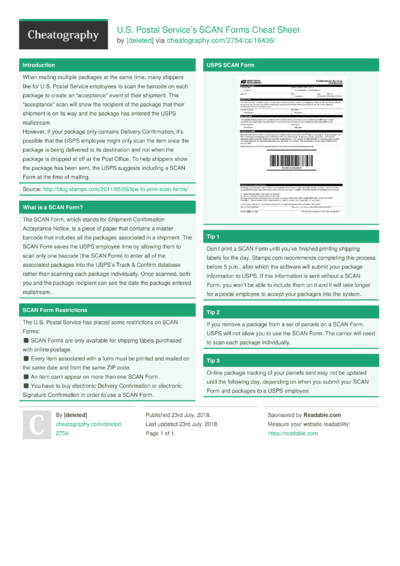1 Usps Cheat Sheet - Cheatography.com: Cheat Sheets For Every Occasion