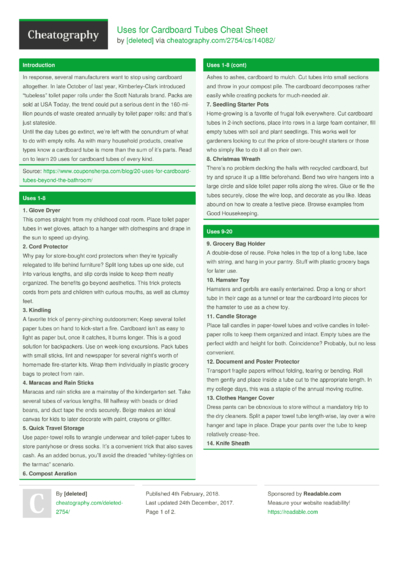 2 Recycling Cheat Sheets - Cheatography.com: Cheat Sheets For Every ...
