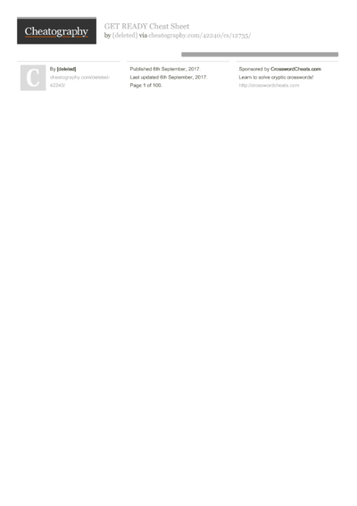 Cheat Sheets Matching "English" - Cheatography.com: Cheat Sheets For ...