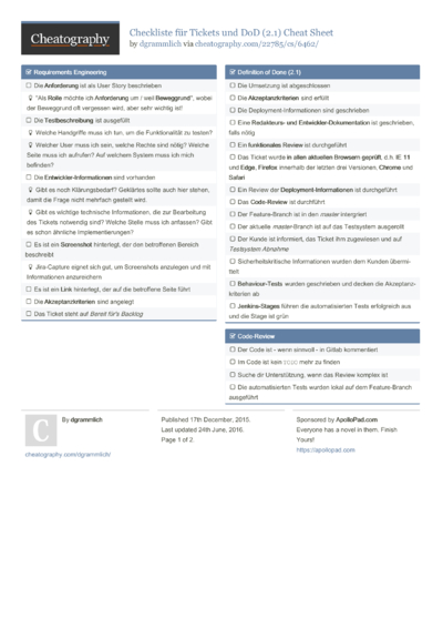 Cheat Sheets Matching "engineering" - Cheatography.com: Cheat Sheets For Every Occasion