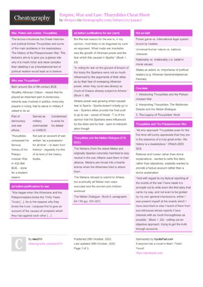 56 Philosophy Cheat Sheets - Cheatography.com: Cheat Sheets For Every Occasion