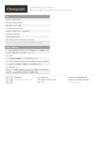 2308 Programming Cheat Sheets - Cheatography.com: Cheat Sheets For Every Occasion