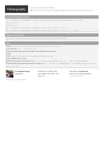 52 Shell Cheat Sheets - Cheatography.com: Cheat Sheets For Every Occasion