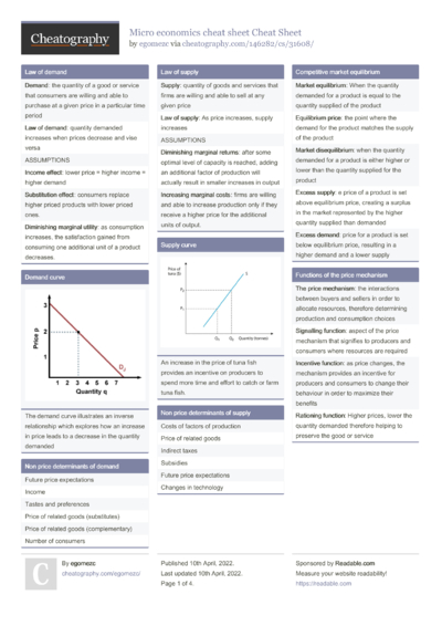 Introduction to economics Cheat Sheet by egomezc - Download free from ...
