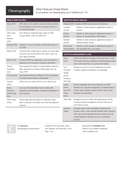 Cheat Sheets Matching "cisco" - Cheatography.com: Cheat Sheets For Every Occasion