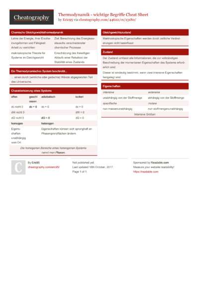 29 Deutsch Cheat Sheets - Cheatography.com: Cheat Sheets For Every Occasion