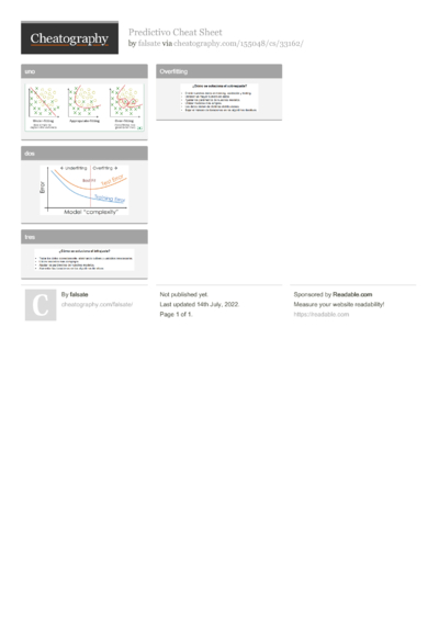 98 Statistics Cheat Sheets - Cheatography.com: Cheat Sheets For Every Occasion
