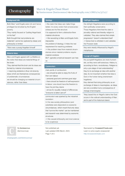 53 Philosophy Cheat Sheets - Cheatography.com: Cheat Sheets For Every ...